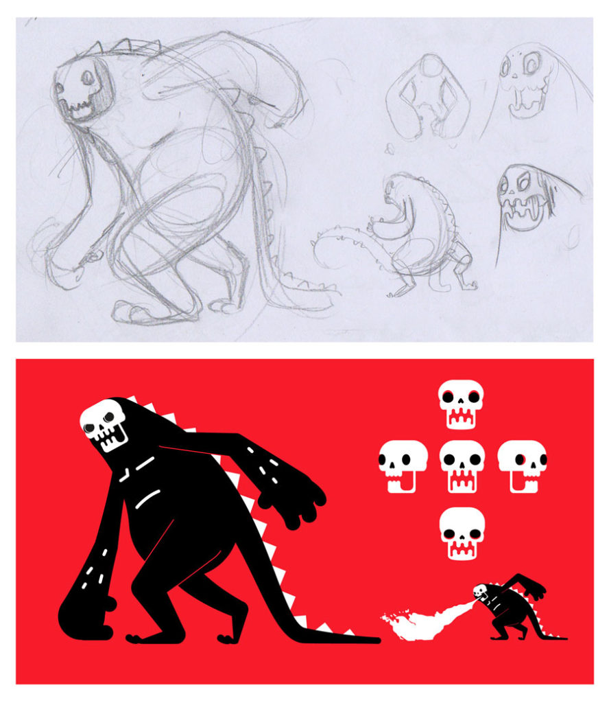 monster_character_design - Paper Rhino